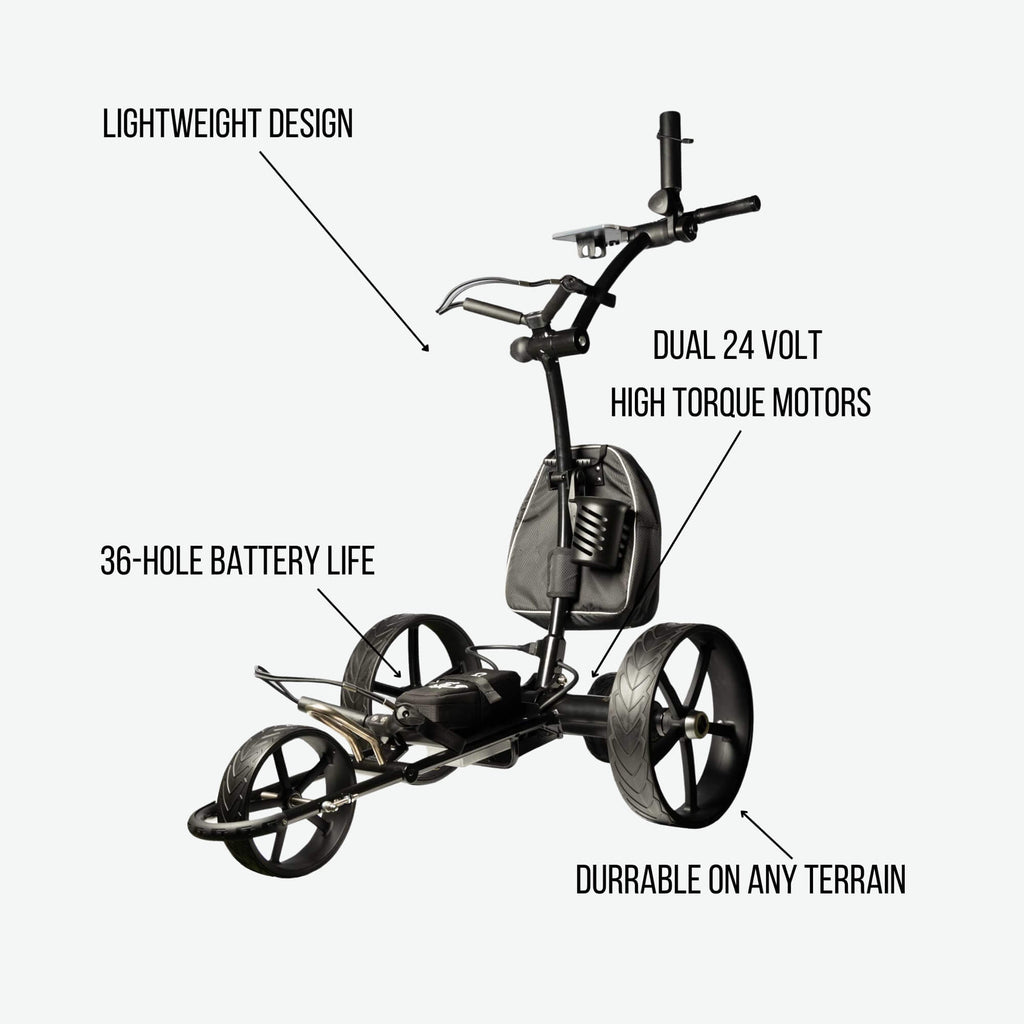 1500 V3 | Electric Golf Push Cart With Remote Control – Cart Tek